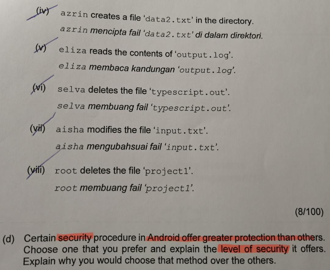 Solved (C) The Linux file system displays the Directory, | Chegg.com