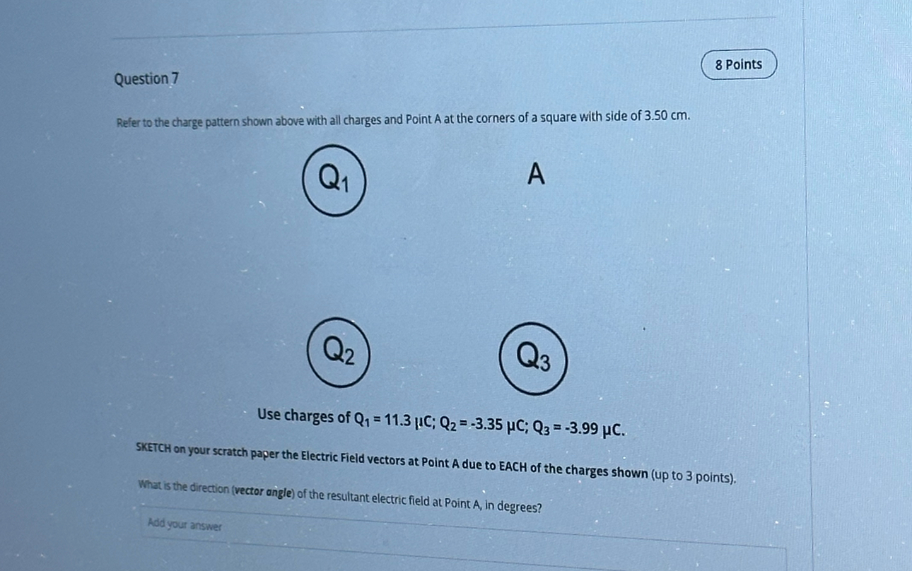 Solved Refer to the charge pattern shown above with all | Chegg.com