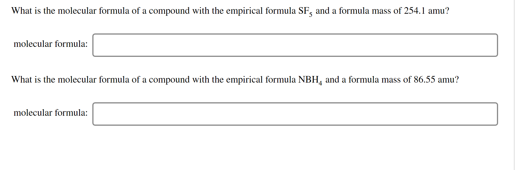 Solved What is the molecular formula of a compound with the | Chegg.com