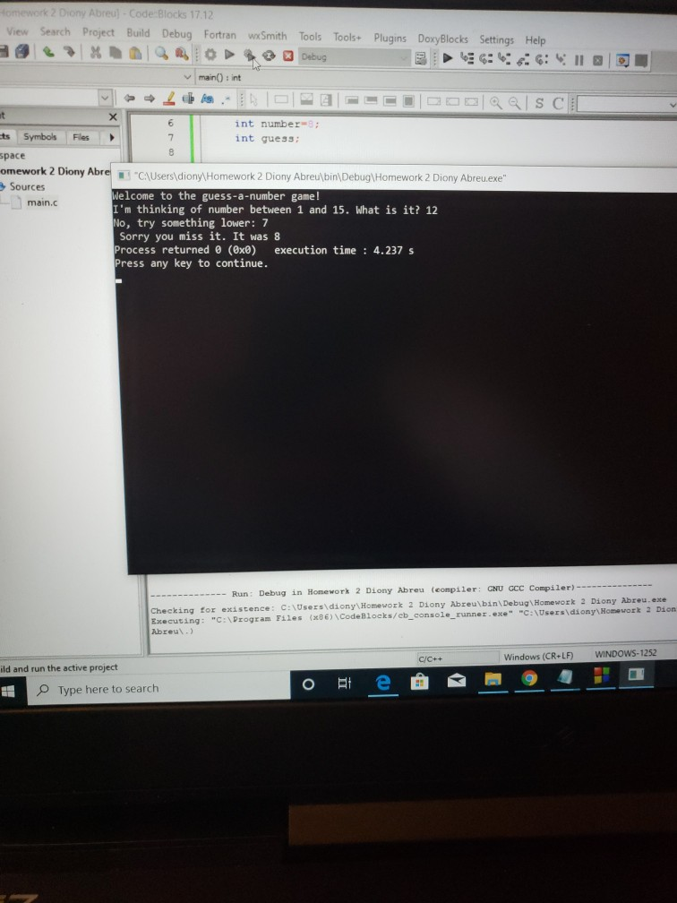 Solved breu] - Code:Blocks 17.12 Dject Build Debug Fortran | Chegg.com