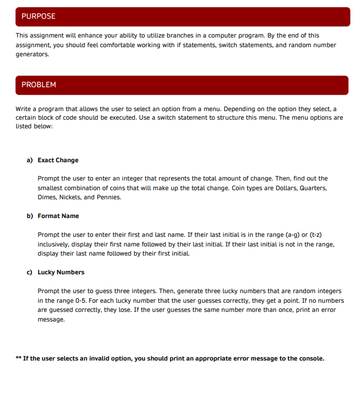 Solved PURPOSE This assignment will enhance your ability to | Chegg.com