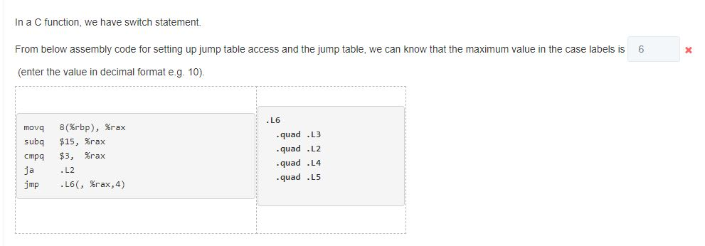 Solved In a C function, we have switch statement. From below | Chegg.com