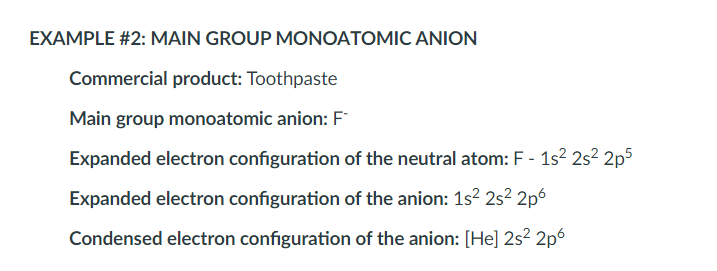 Solved Identify monatomic ions of (a) two main group | Chegg.com