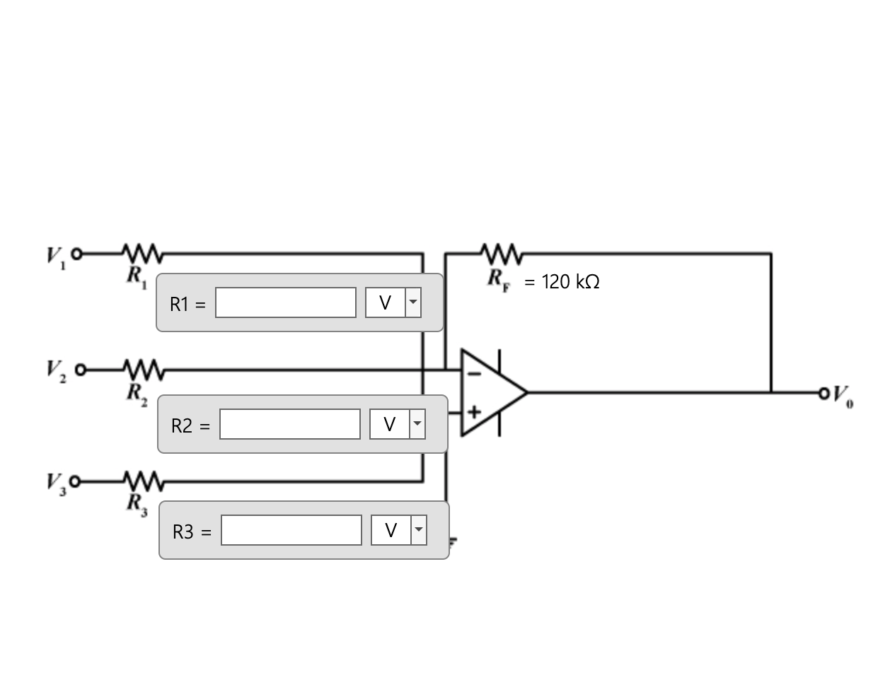Solved Part B - Design of a summing op amp circuit = For the | Chegg.com
