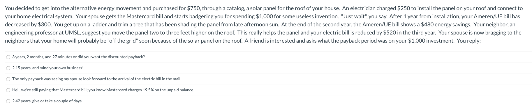 Solved The stand-alone principle advocates that project | Chegg.com