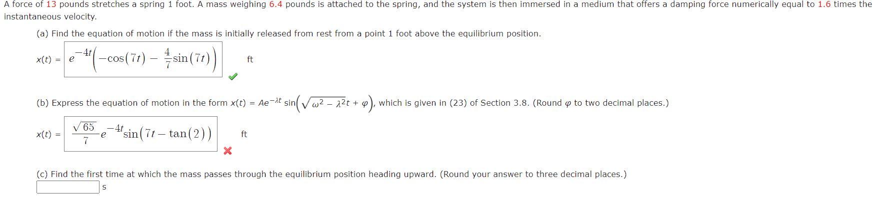 Solved instantaneous velocity. (a) Find the equation of | Chegg.com