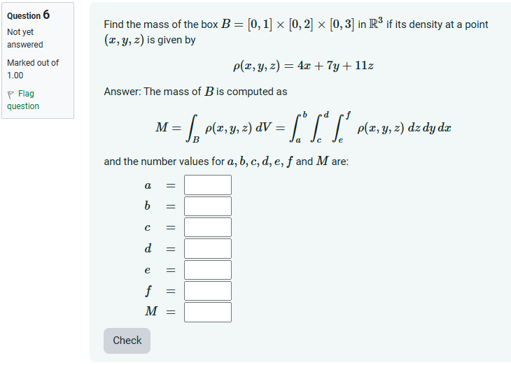 Solved Find the mass of ﻿the box | Chegg.com