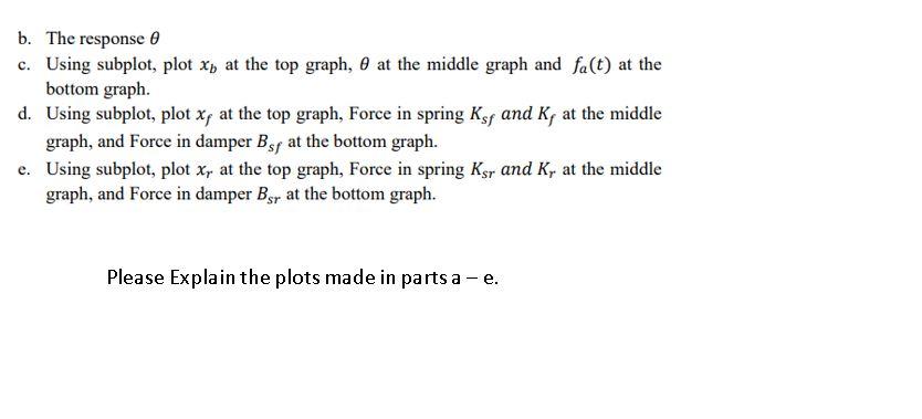Solved As shown in Figure 1, a half-car can be modeled as an | Chegg.com