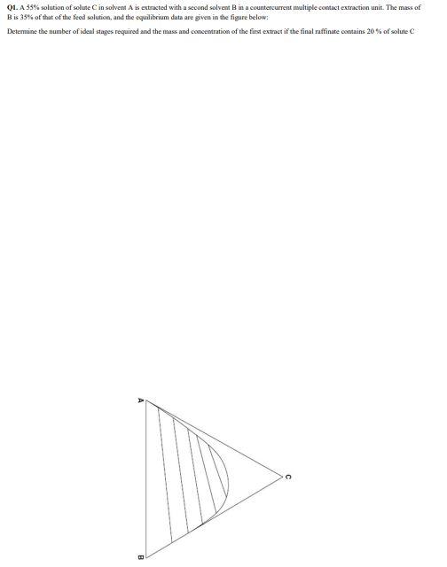 Solved Q1. A 55% solution of solute C in solvent A is | Chegg.com