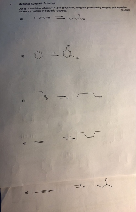 Solved Multistop Synthetic Schemes Design a multistep scheme | Chegg.com