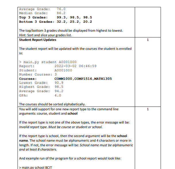Solved Using The Assignment1 Sample Please Help Me With 