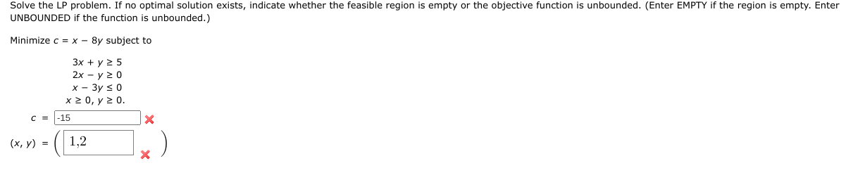 Solved UNBOUNDED if the function is unbounded.)Minimize | Chegg.com
