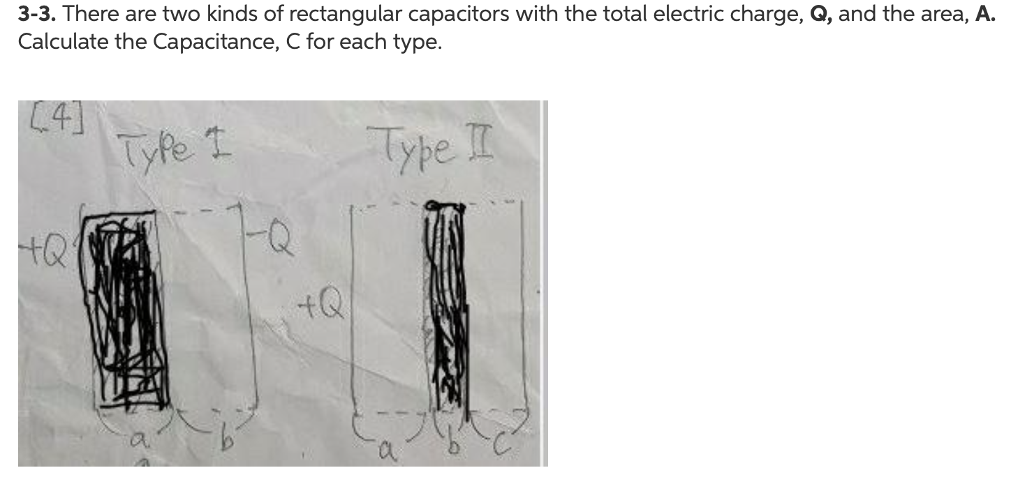 Solved 3-3. There are two kinds of rectangular capacitors | Chegg.com
