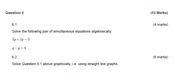 Solved Question 6(10 Marks)6.1(4 marks)Solve the following | Chegg.com Solved Question 6(10 Marks)6.1(4 marks)Solve the following | Chegg.com