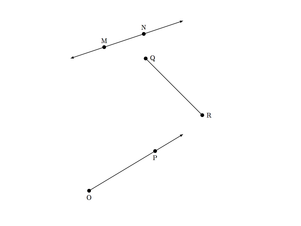 Solved What is the proper notation for the line, line | Chegg.com