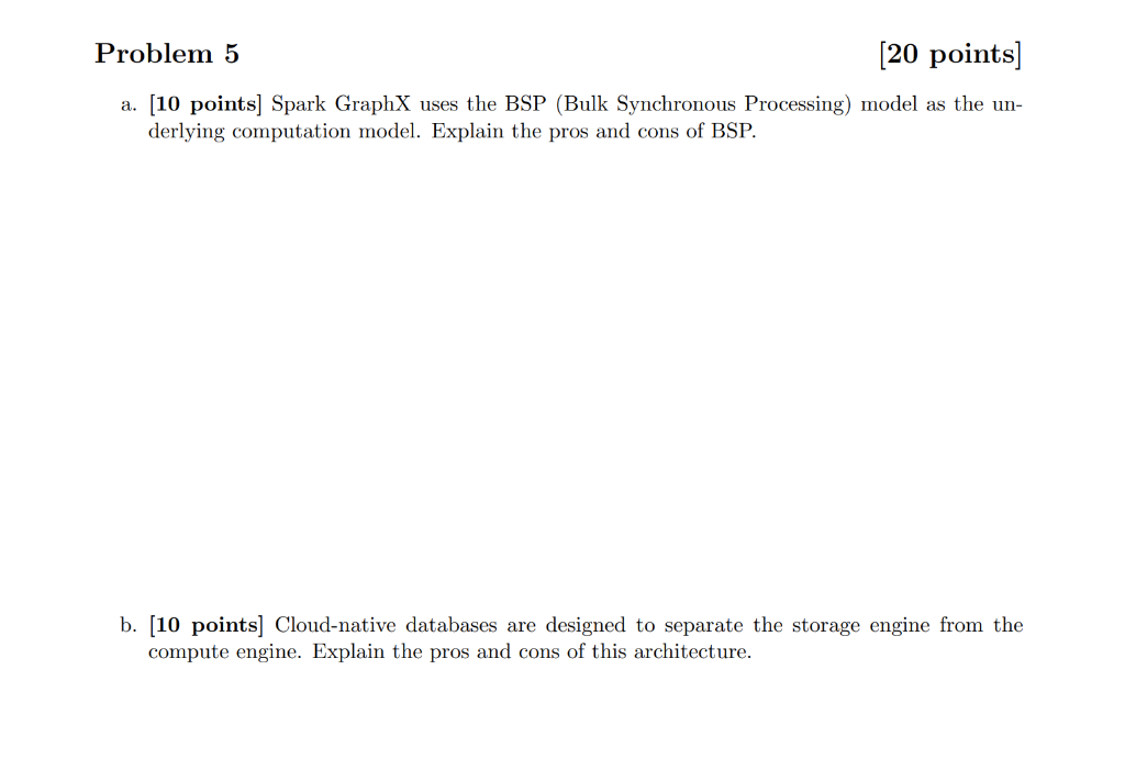Solved c. [10 points] Spark lineage graph includes two types | Chegg.com