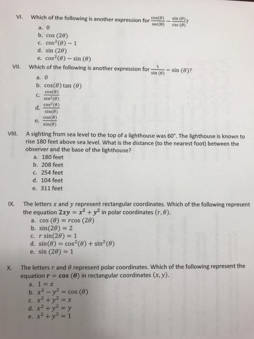 Solved Problem 9 [30pts]: Multiple Choice Problems (3 points | Chegg.com