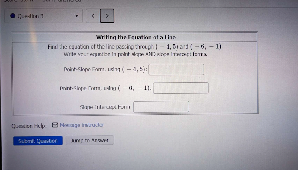 Solved Point-Slope Form Graph the linear equation: y-1 2 (x | Chegg.com