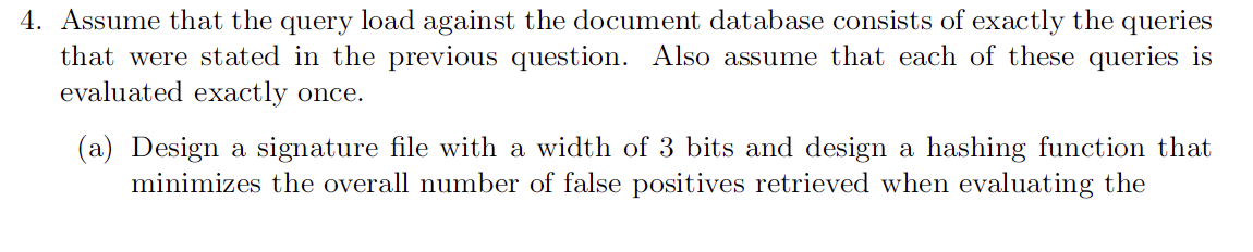 Solved Exercise 27.2 Assume you are given a document | Chegg.com