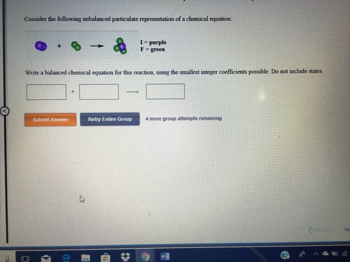 Solved Consider the following unbalanced particulate | Chegg.com