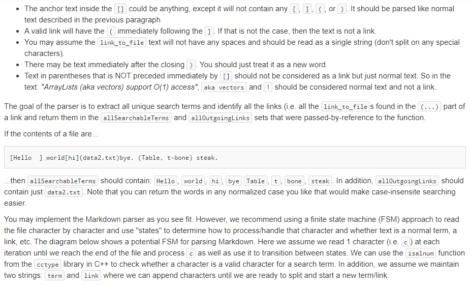 Solved Parsing Web Pages Your first challenge is to complete | Chegg.com