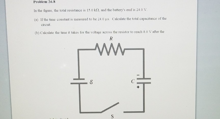 Solved Problem 26.8 In the figure, the total resistance is | Chegg.com