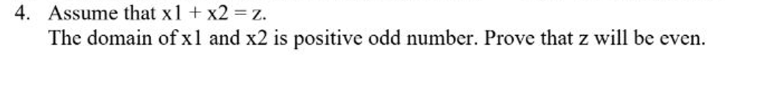 Solved 4. Assume that x1 + x2 = z. The domain of x1 and x2 | Chegg.com