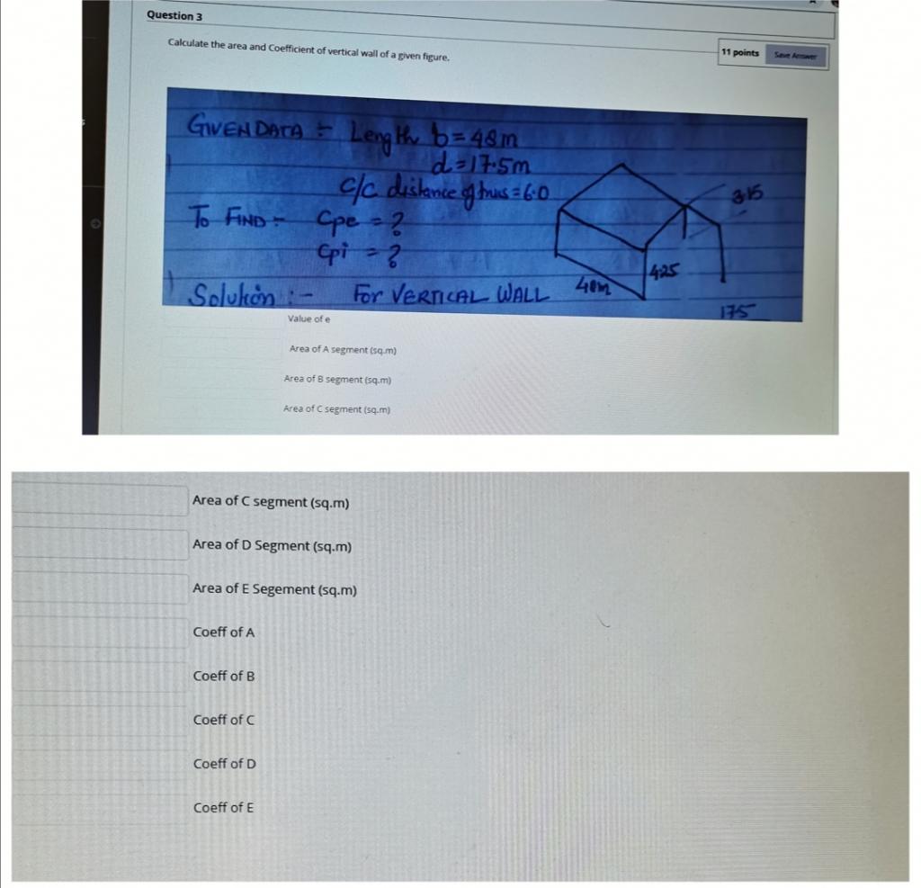 Question 3 Calculate the area and Coefficient of | Chegg.com
