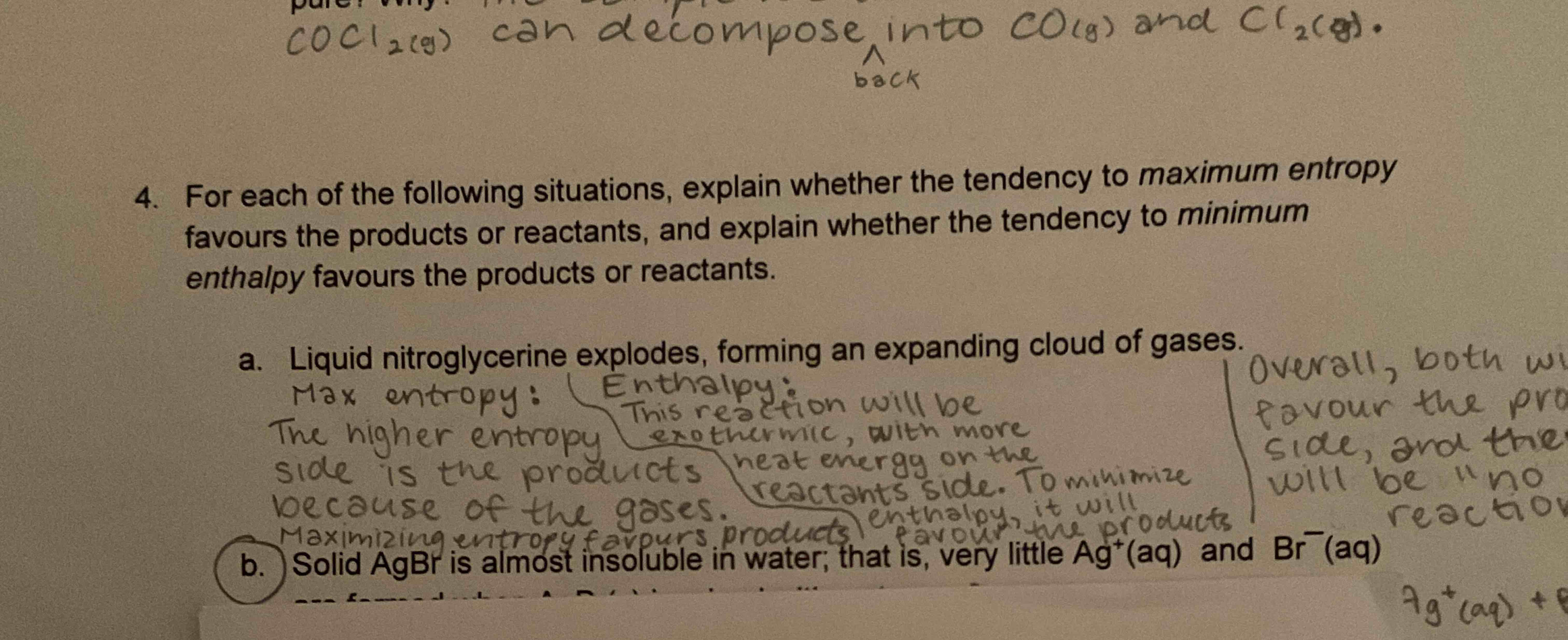 Solved For each of ﻿the following situations, explain | Chegg.com