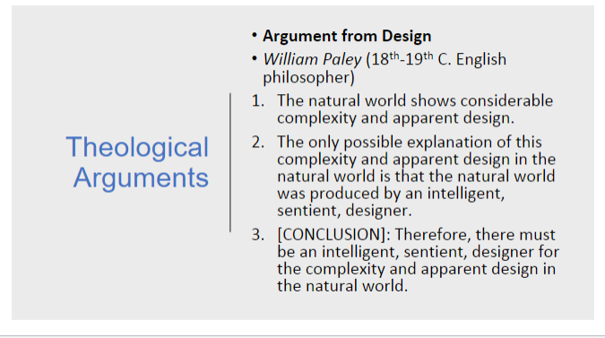 Solved 1. Take the 3-step argument from design of William | Chegg.com