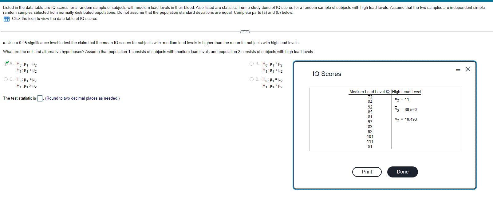 Solved random samples selected from normally distributed | Chegg.com