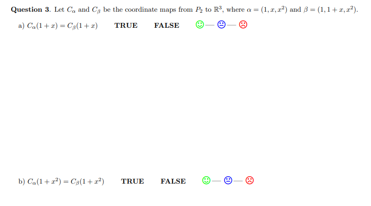 Solved Question 1. Are the following linear maps invertible? | Chegg.com
