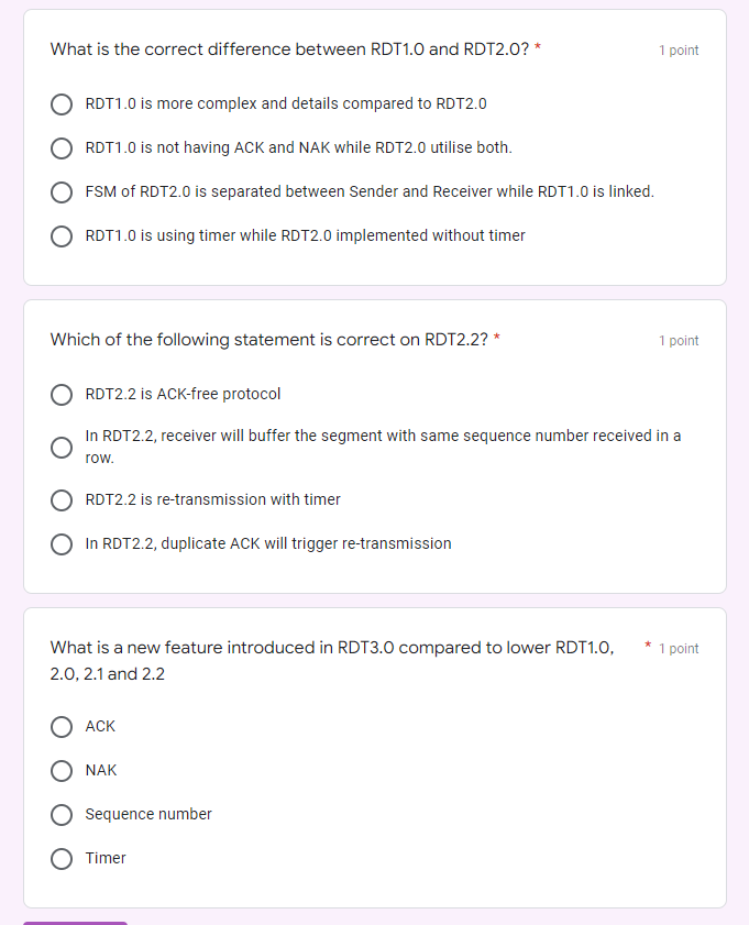 Solved What is the correct difference between RDT1.0 and | Chegg.com