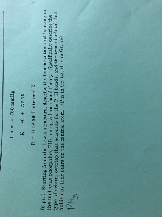 Solved 1 atm = 760 mmHg K = °C + 273.15 R = 0.08206 | Chegg.com