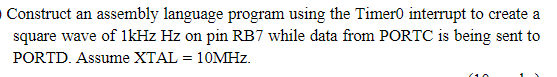 Solved Construct an assembly language program using the | Chegg.com