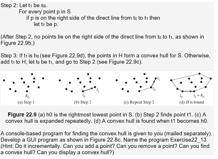 Solved 2. Given a set of points, a convex hull is the | Chegg.com