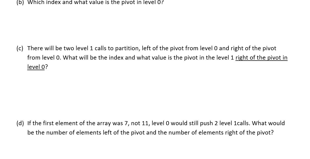 Solved \#3 We studied the Quicksort algorithm in class. | Chegg.com