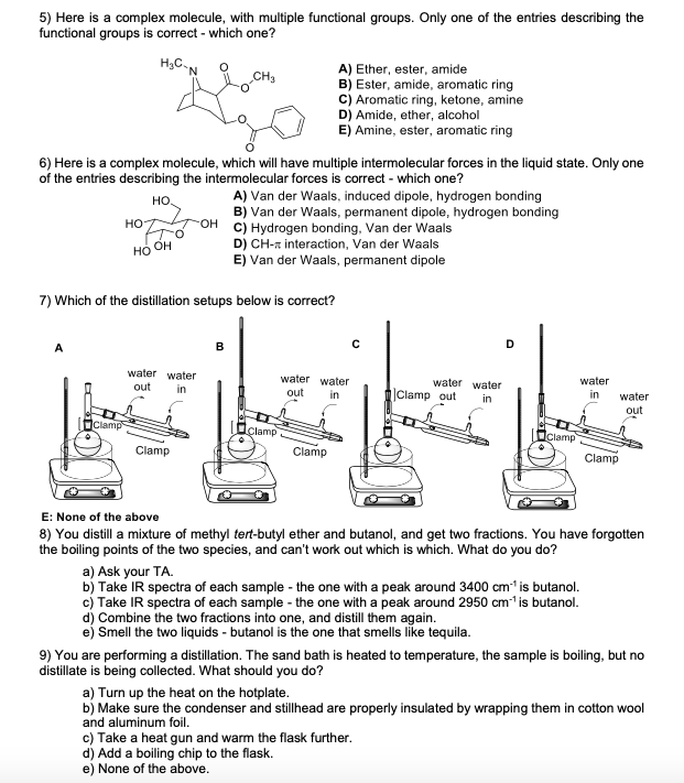 Solved 5) Here is a complex molecule, with multiple | Chegg.com