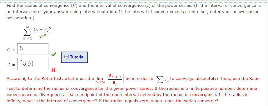 Solved Find the radius of convergence (R) and the interval | Chegg.com