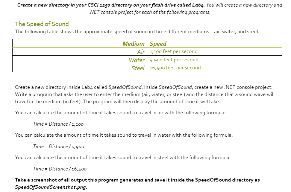 Solved Create a new directory in your CSCI 1250 directory on | Chegg.com
