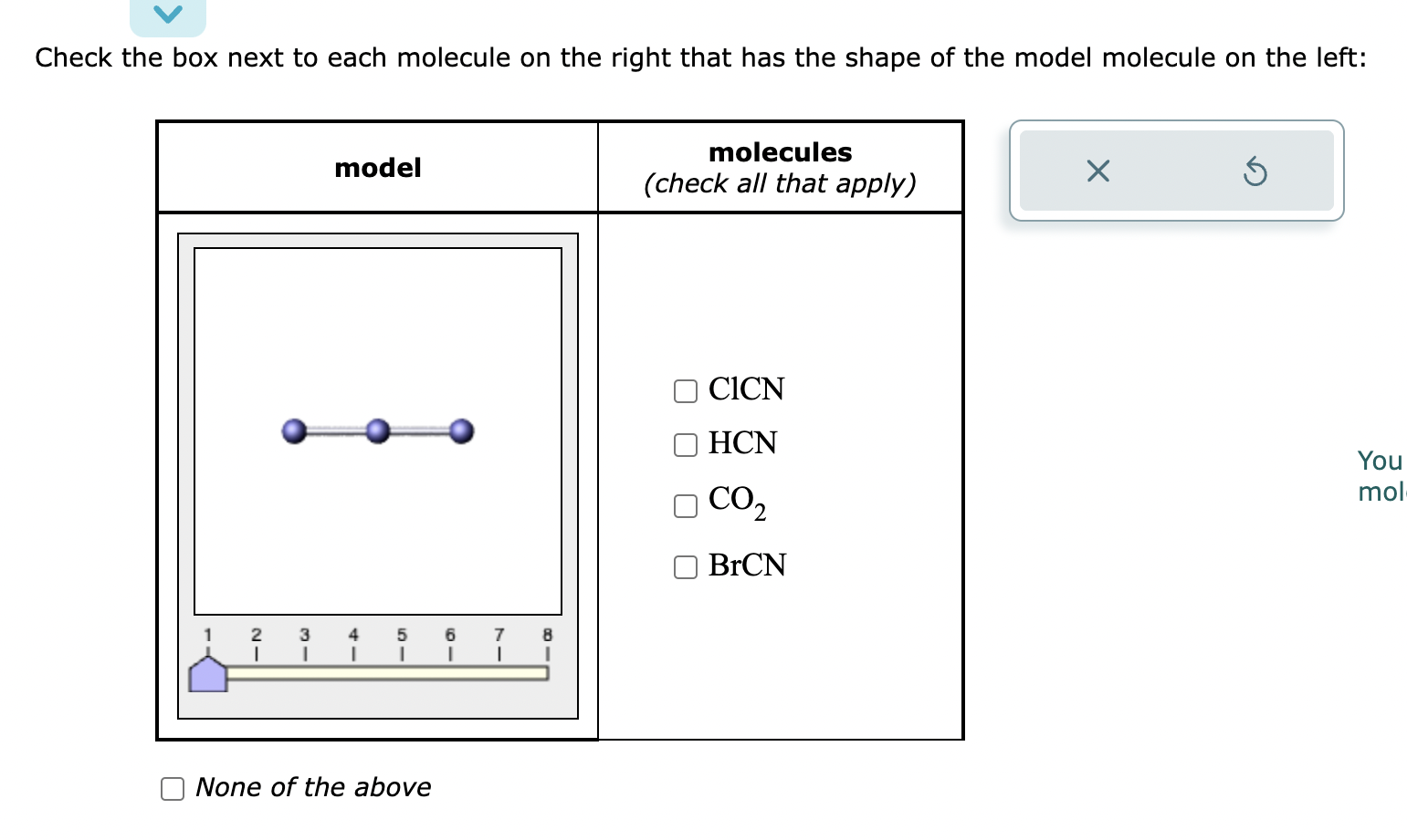 Solved Check the box next to each molecule on the right that | Chegg.com