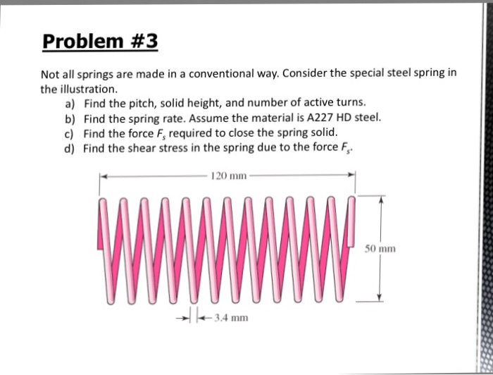 Solved Not all springs are made in a conventional way. | Chegg.com