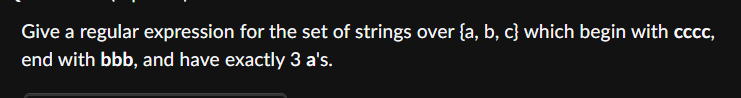 Solved Give a regular expression for the set of strings over | Chegg.com