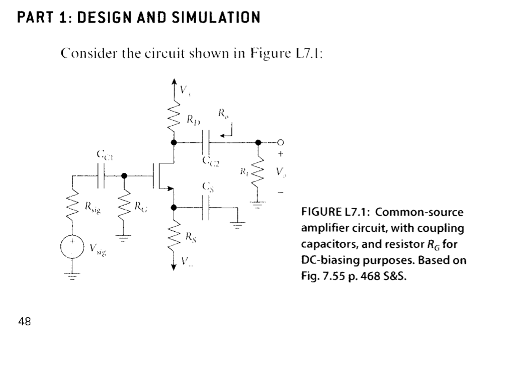 Solved PART 1: DESIGN AND SIMULATION Consider the circuit | Chegg.com