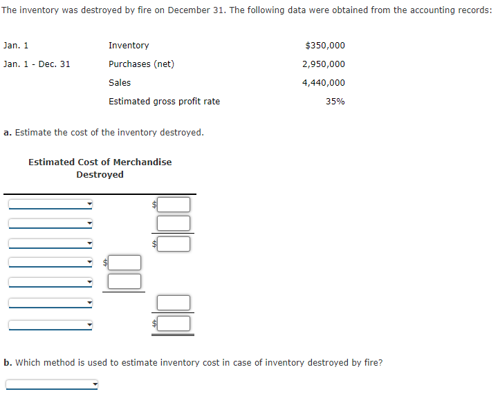 Solved Inventory on the balance sheet Based on the data | Chegg.com