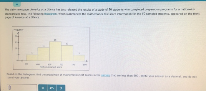 Solved The daily newspaper America at a Glance has just | Chegg.com