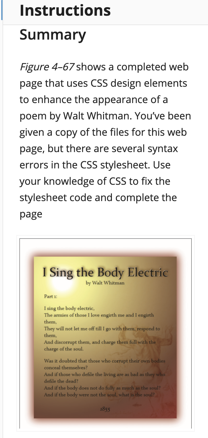 Solved Instructions Summary Figure 4-67 shows a completed | Chegg.com