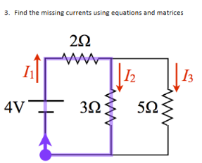 Solved 3. Find the missing currents using equations and | Chegg.com