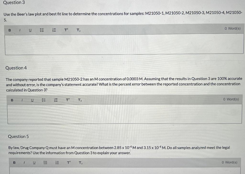 Table 2. Known Concentrations of Active Ingredient M | Chegg.com