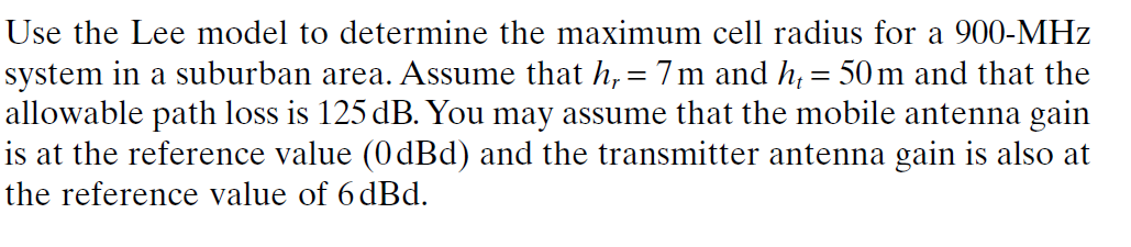 Solved Use the Lee model to determine the maximum cell | Chegg.com